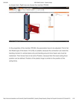 IDEA StatiCa Capacity Design Tutorial | PDF | Bending | Beam (Structure)