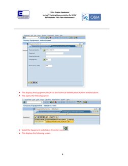 Display Equipment in SAP Using IE03 | PDF | Screenshot | Information ...