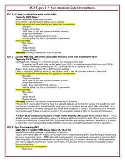 ISO Construction Types 1-6 Overview | PDF | Framing (Construction) | Roof