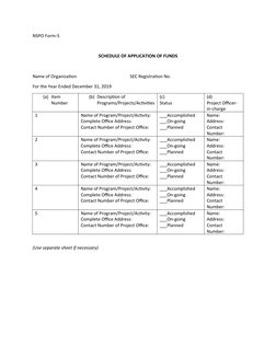 NSPO Forms 1-6 Overview and Download | PDF | Virtue | Social Institutions