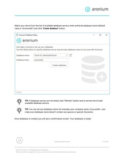 Aronium Networking Version: Setup Guide | PDF | Microsoft Sql Server | Databases