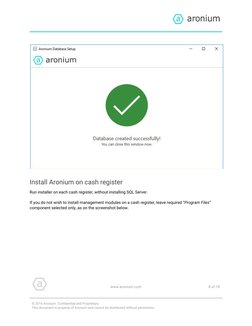 Aronium Networking Version: Setup Guide | PDF | Microsoft Sql Server | Databases