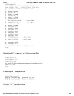Huawei OLT Commands Guide | PDF | Command Line Interface | Network Layer Protocols