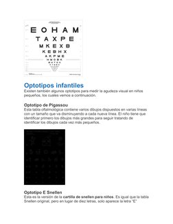Cartillas de Agudeza Visual Snellen | PDF | Oftalmología | Ligero