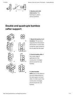 Bamboo Joinery Techniques Explained | PDF | Woodworking | Bamboo