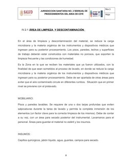 Manual Del Area de Ceye 2019 | PDF | Detergente | Esterilización ...