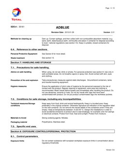 AdBlue Safety Data Sheet (SDS) | PDF | Personal Protective Equipment ...