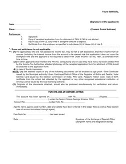 SCSS Account Application Form | PDF | Deposit Account | Cash