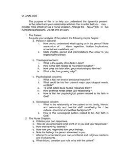 CPE Verbatim Tool for Pastoral Visits | PDF | Conversation | Psychology