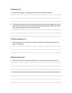 Inside Out & Back Again Study Guide | PDF