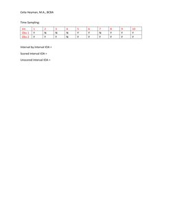 IOA Calculation Methods and Examples | PDF