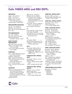 Calix MDU ONT Datasheet | PDF | Computer Engineering | Data Transmission