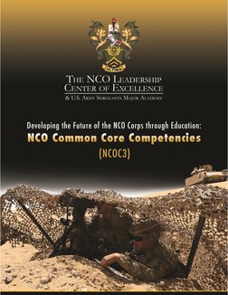 NCO Common Core Competencies Overview | PDF | Non Commissioned Officer ...