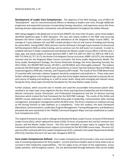 NCO Common Core Competencies Overview | PDF | Non Commissioned Officer ...