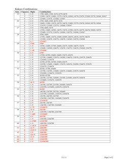 Kakuro Combinations Chart PDF | PDF