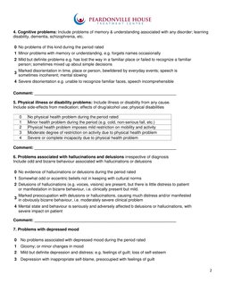 HONOS ASSESSMENT (Health of The Nation Outcome Scales) | PDF | Delusion ...