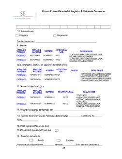 Formato M4 Registro Público Comercio | PDF | Business