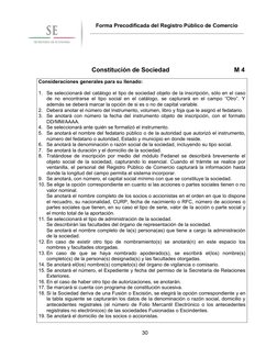 Formato M4 Registro Público Comercio | PDF | Business