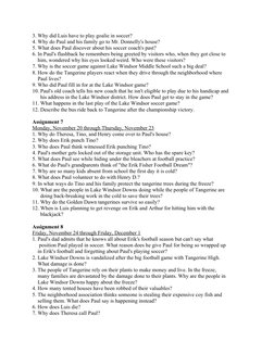 Tangerine Study Guide Questions | PDF