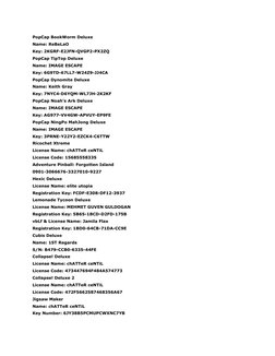 PopCap Games Keys and Serials List | PDF | Electronic Games | Online Games