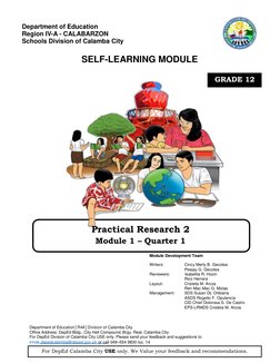 Grade 12 Quantitative Research Module | PDF | Experiment | Statistics