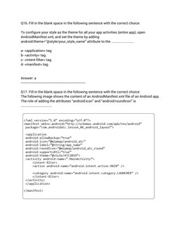 Android Development MCQs with Answers | PDF | Android (Operating System ...