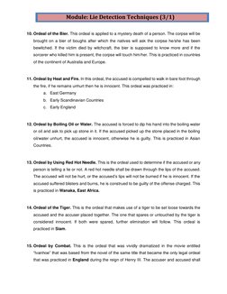 Ancient Ordeals for Lie Detection | PDF | Prosecution | Trials