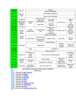 TV5 Program Schedule Overview | PDF | Television Shows | Television