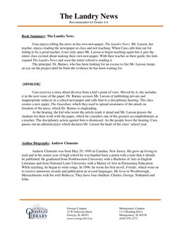 The Landry News: A Classroom Journey | PDF | Newspaper And Magazine