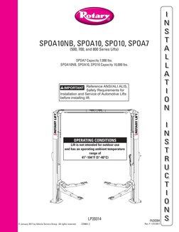 Rotary SPO10 & SPOA10 Installation Instructions | PDF | Fuse ...