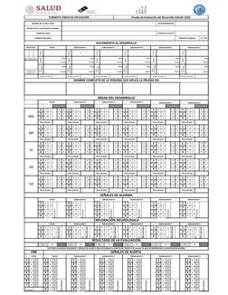 Formato Prueba EDI para Evaluación Infantil | PDF | Especialidades ...