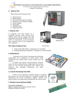 Module 1 - Installing and Configuring Computer Systems | PDF ...