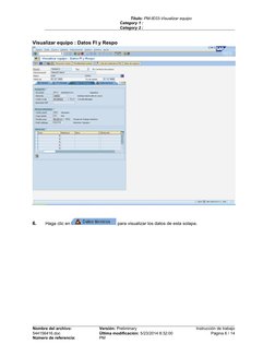 Visualización de equipo en SAP IE03 | PDF | Informática | Ingeniería de ...
