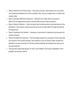 Six-Step Problem Solving Model | PDF | E Books | Evaluation
