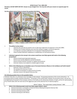 APUSH Period 7 Test: 1890-1945 Overview | PDF | The United States | New ...