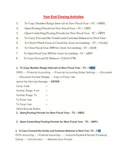 SAP Year-End Closing Activities Guide | PDF | Balance Sheet | Deferral