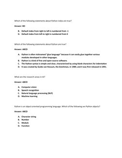 Huawei AI Certification Exam Answers | PDF | Artificial Neural Network ...