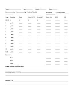YMCA Submaximal Cycle Test Protocol | PDF | Physiology | Clinical Medicine