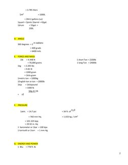 Plumbing Arithmetic and Formulas Guide | PDF | Area | Pressure