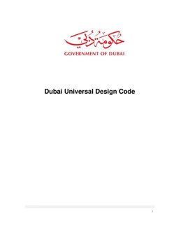 Dubai Universal Design Code | PDF