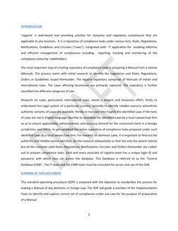 SOP - Manual Making - Legatrix | PDF | Regulatory Compliance | License