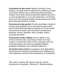 Curvas de Scammon en Pediatría | PDF | Estilo de vida
