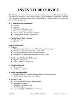 Pathfinder Induction Ceremony Guide | PDF | Pyrotechnics | Candle