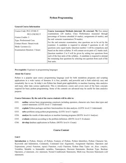 Core Python Programming Course Overview | PDF | Subroutine | Parameter ...