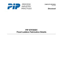 PIP STF05501 Fixed Ladders Fabrication Details | PDF | Specification ...