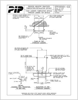 PIP STF05501 Fixed Ladders Fabrication Details | PDF | Specification ...