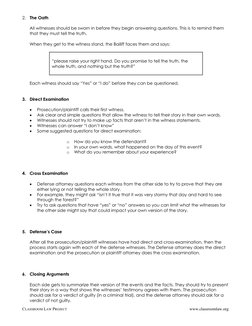 Mock Trial Classroom Activity Guide | PDF | Witness | Trials