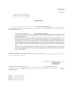 NSPO Forms for Non-Profit Compliance | PDF