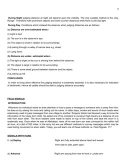 Judging Distance and Field Signals in NCC | PDF | Reconnaissance ...