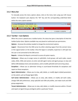Avaya CMS Supervisor R19 Workbook | PDF | Window (Computing) | Menu ...